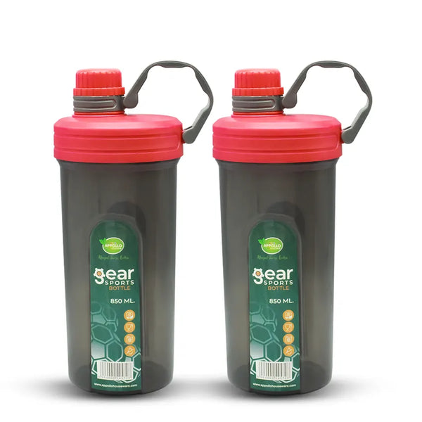 Gear Sports Water Bottle Small Pack of 2 - 850ML – Appollo Store